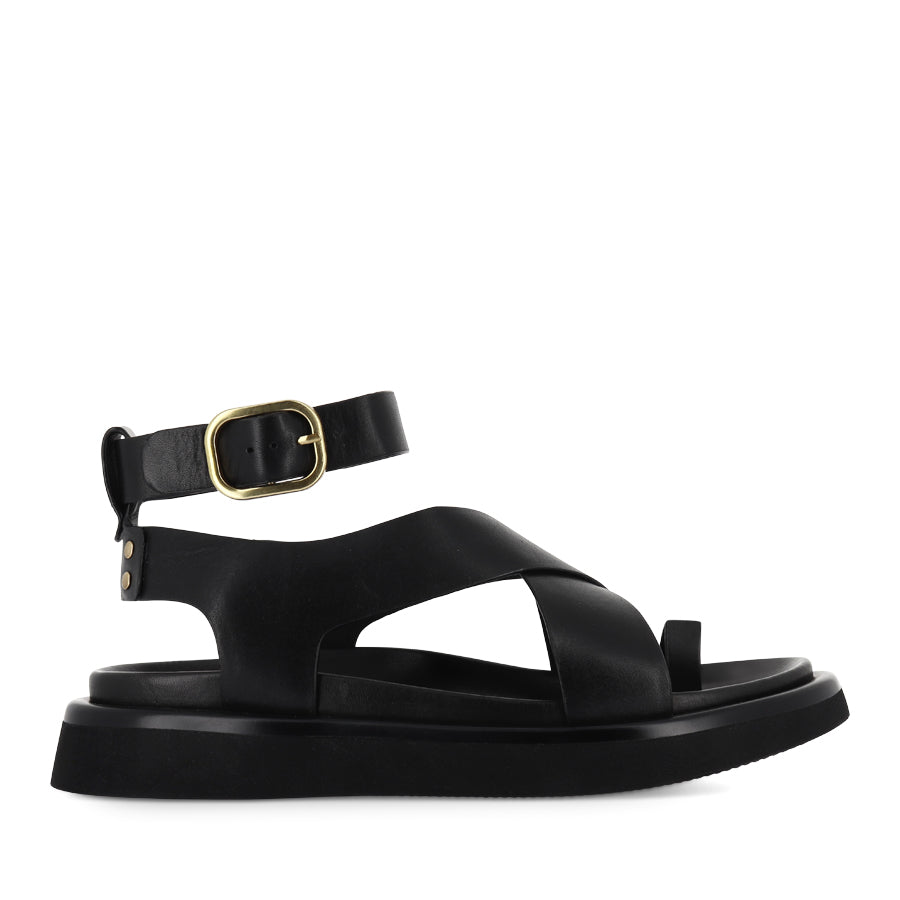 SLAYING - BLACK LEATHER – Evans Shoes