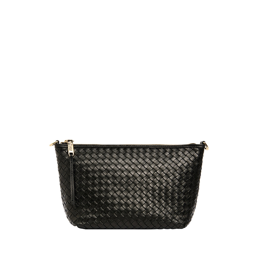 AGNES BAG - BLACK WEAVE – Evans Shoes