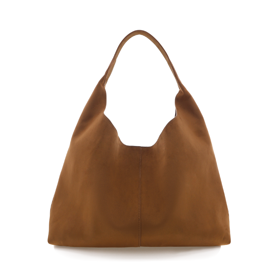 REMI SHOULDER BAG - HAZEL SUEDE – Evans Shoes