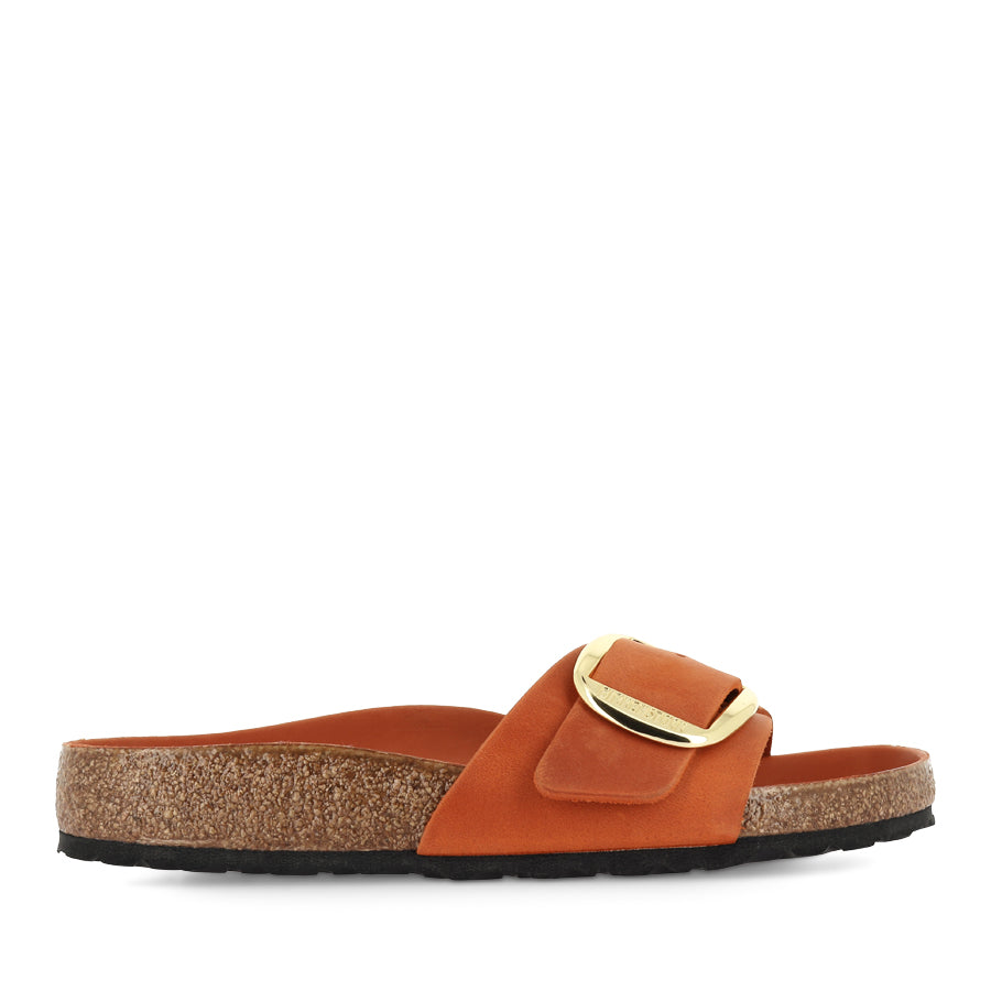 MADRID BIG BUCKLE - BURNT ORANGE LEATHER – Evans Shoes