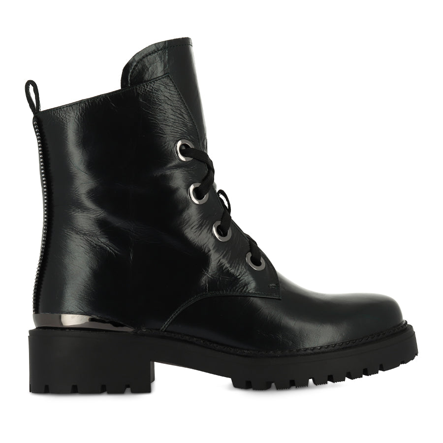 POP - PETROL CRUSH LEATHER – Evans Shoes