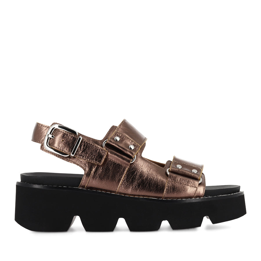 ROMELLA - BRONZE LEATHER – Evans Shoes