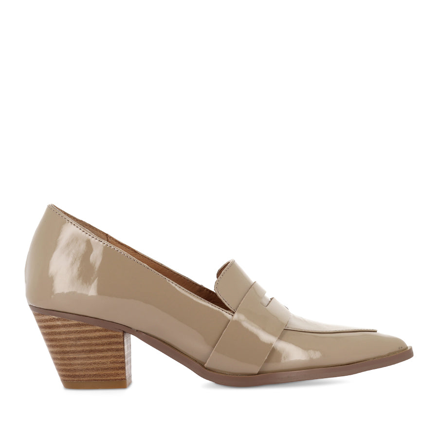GODWIN - TAUPE PATENT LEATHER – Evans Shoes