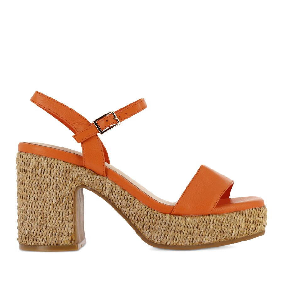 KELLOW - BRIGHT ORANGE LEATHER – Evans Shoes