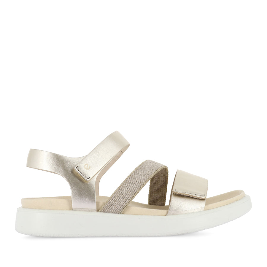 FLOWT W 273713 - PURE WHITE GOLD LEATHER – Evans Shoes