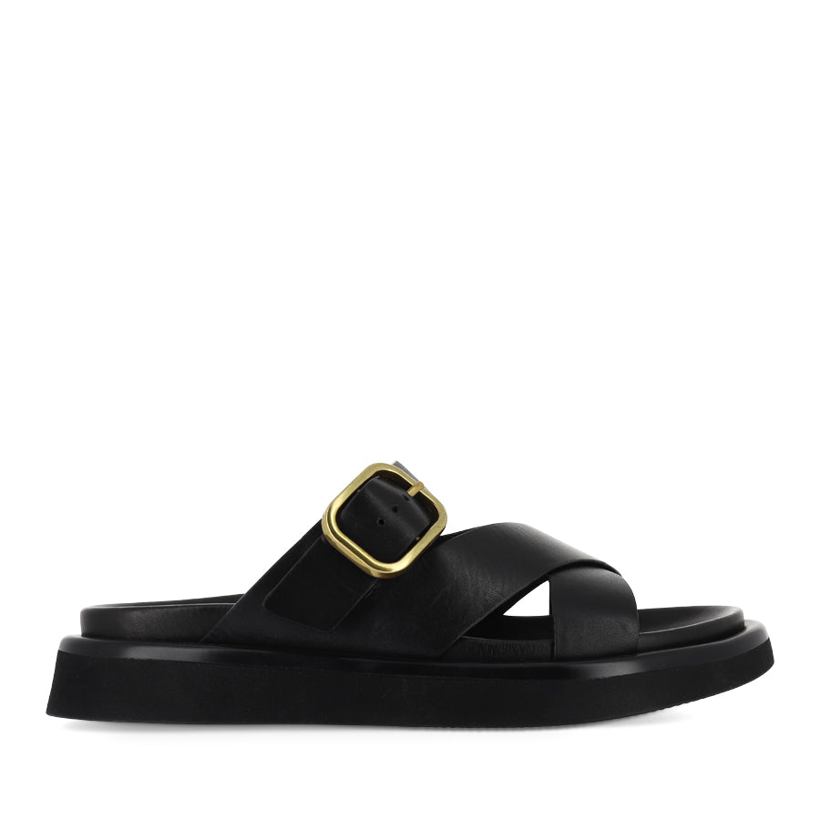 SLAY - BLACK LEATHER – Evans Shoes
