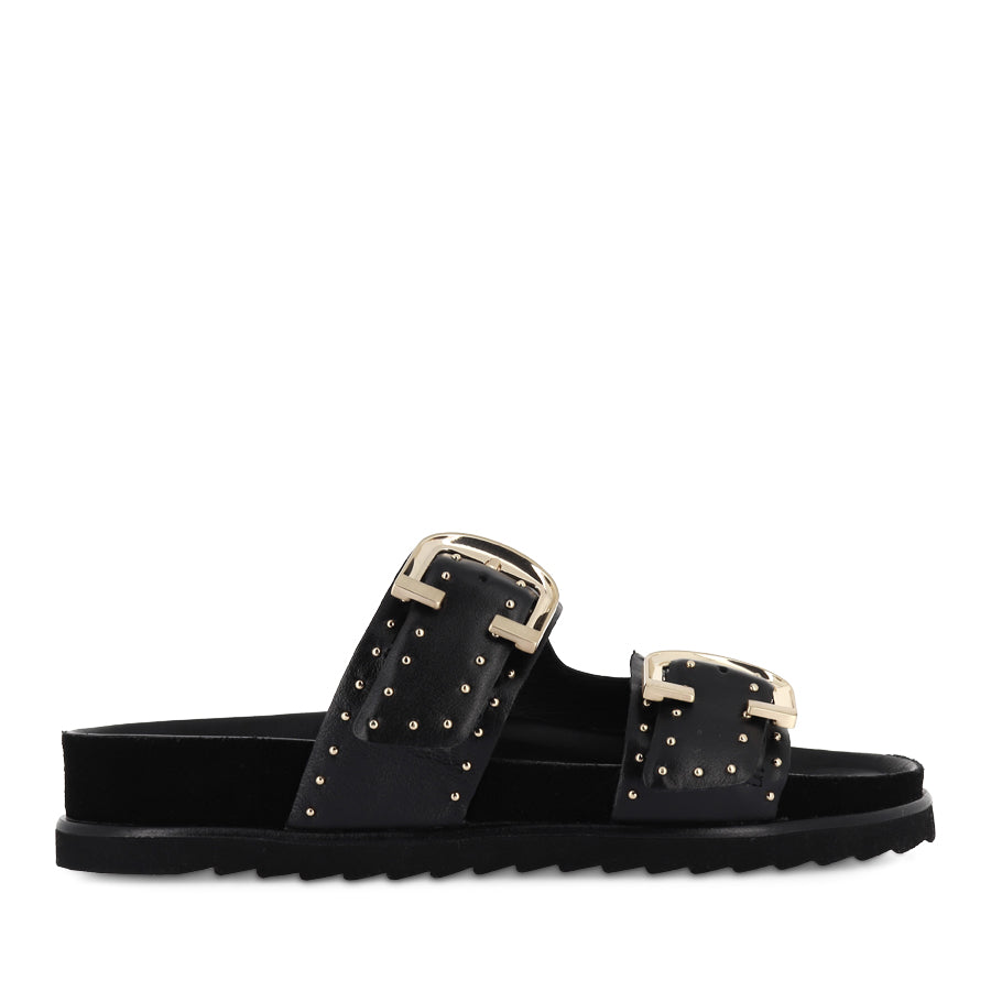 DEON - BLACK STUD LEATHER – Evans Shoes