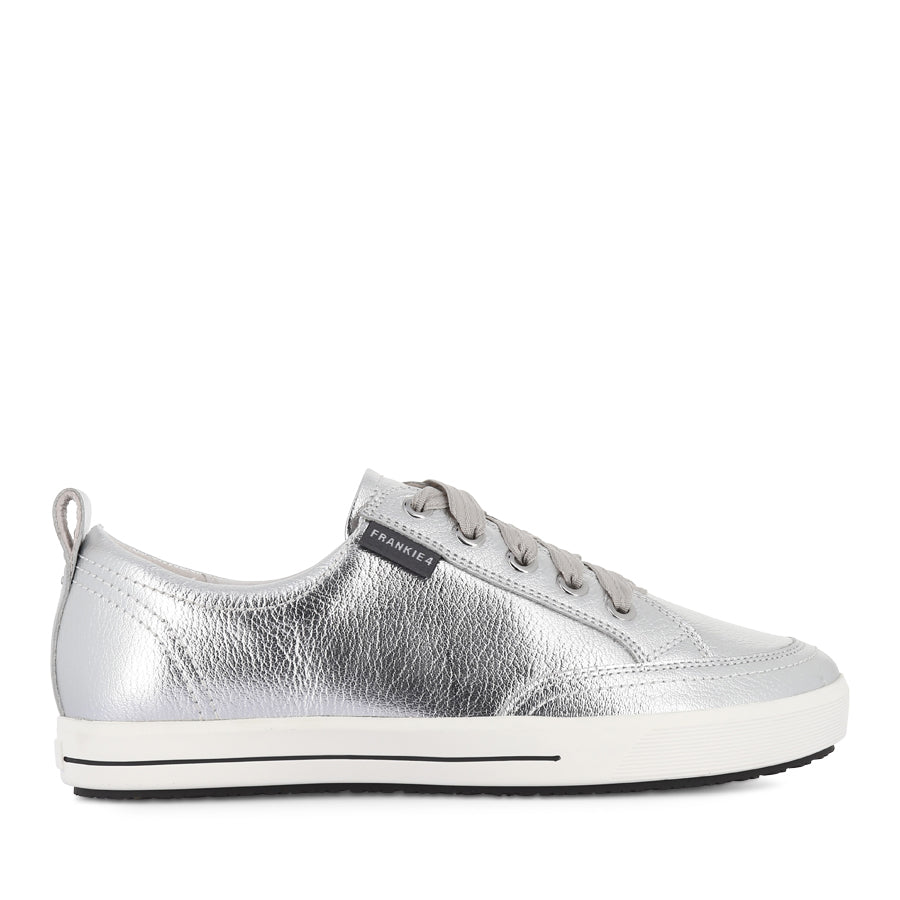 ELLIE V - SILVER TUMBLED LEATHER – Evans Shoes