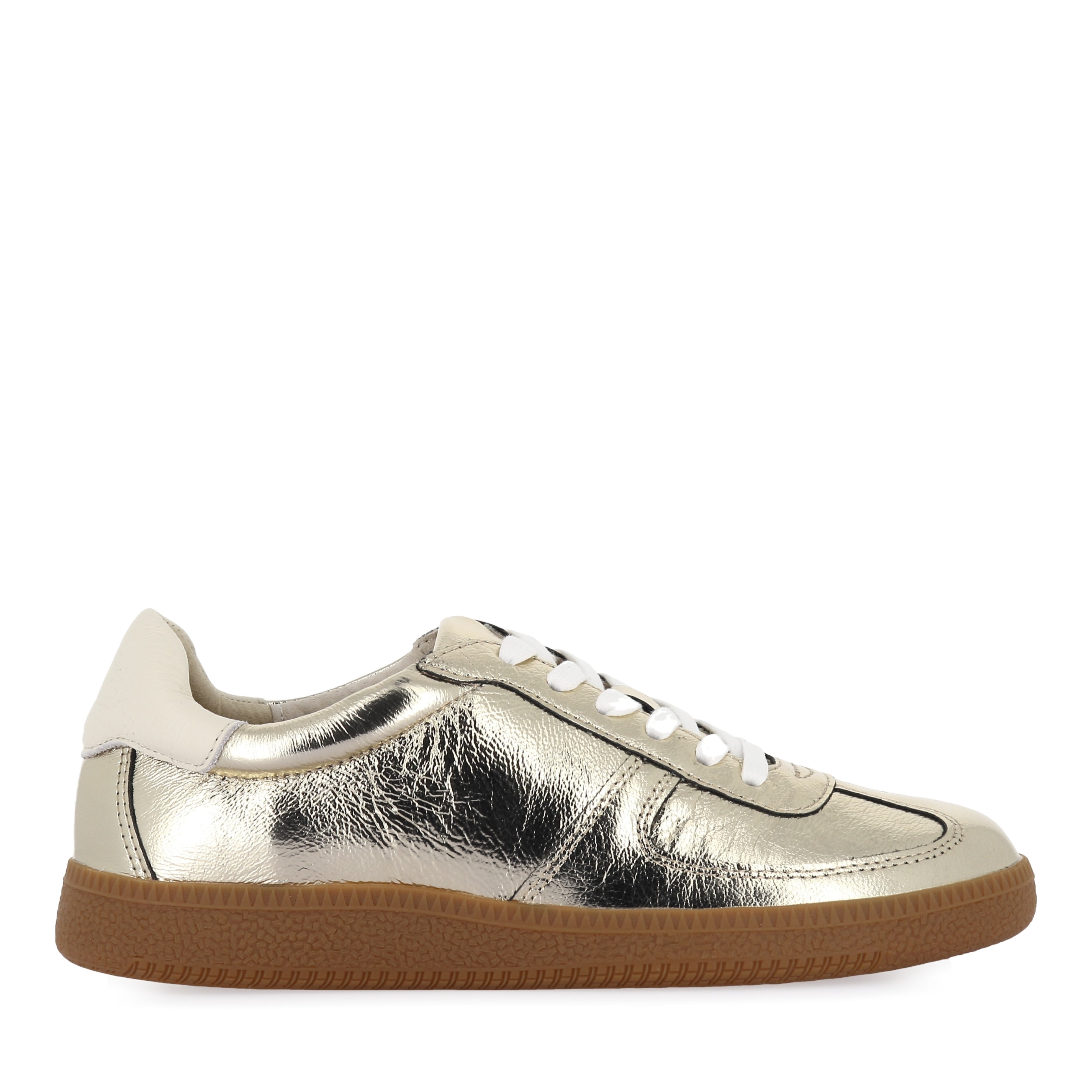 DARI - PLATINUM/GUM SHRUNKEN LEATHER – Evans Shoes