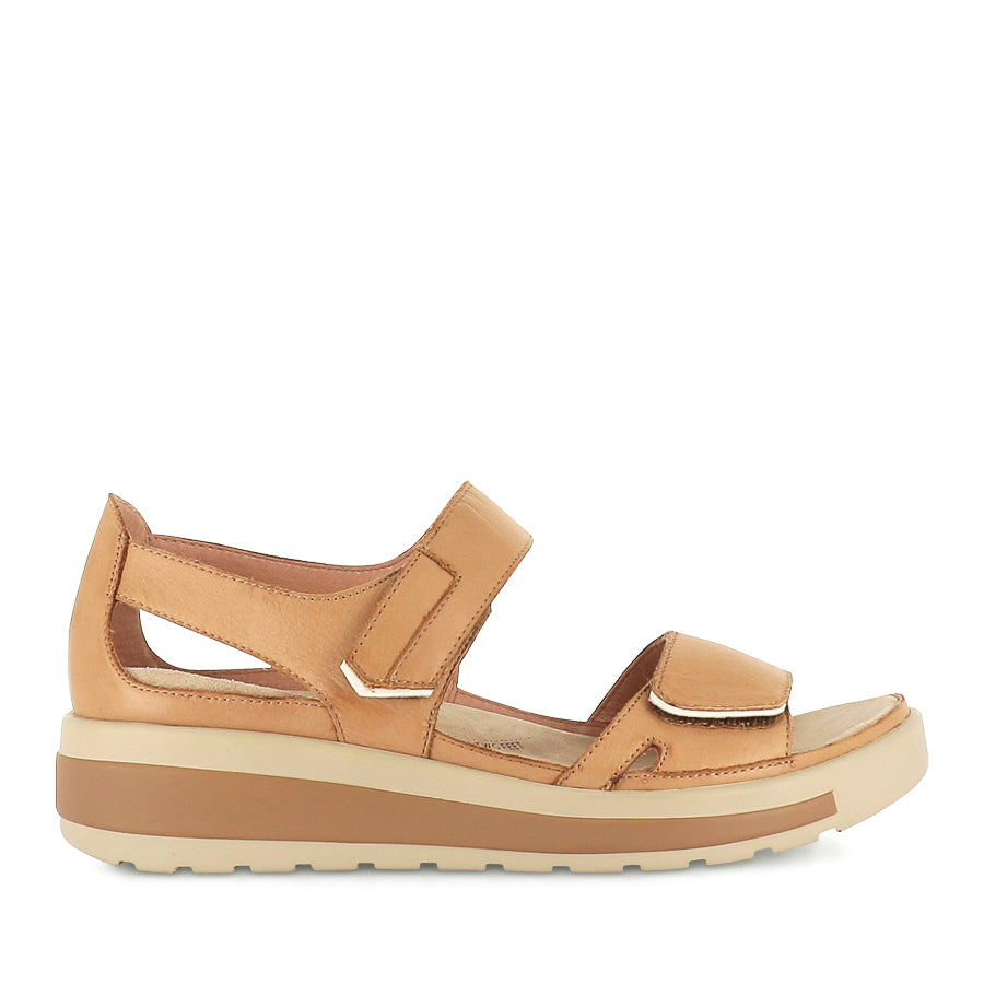GEDD W - DARK TAN-ALMOND LEATHER – Evans Shoes