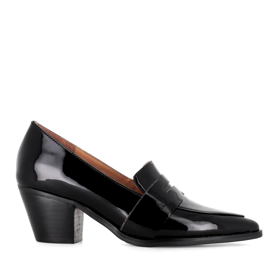 GODWIN - BLACK BLACK PATENT LEATHER – Evans Shoes